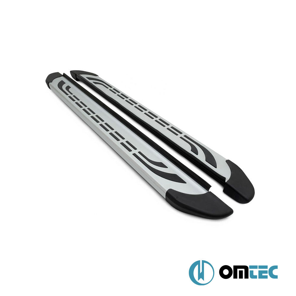 Side Step (FABA-Silver) 2 Pcs. - Ford E-Transit - VAN MK7 - (2020 ...